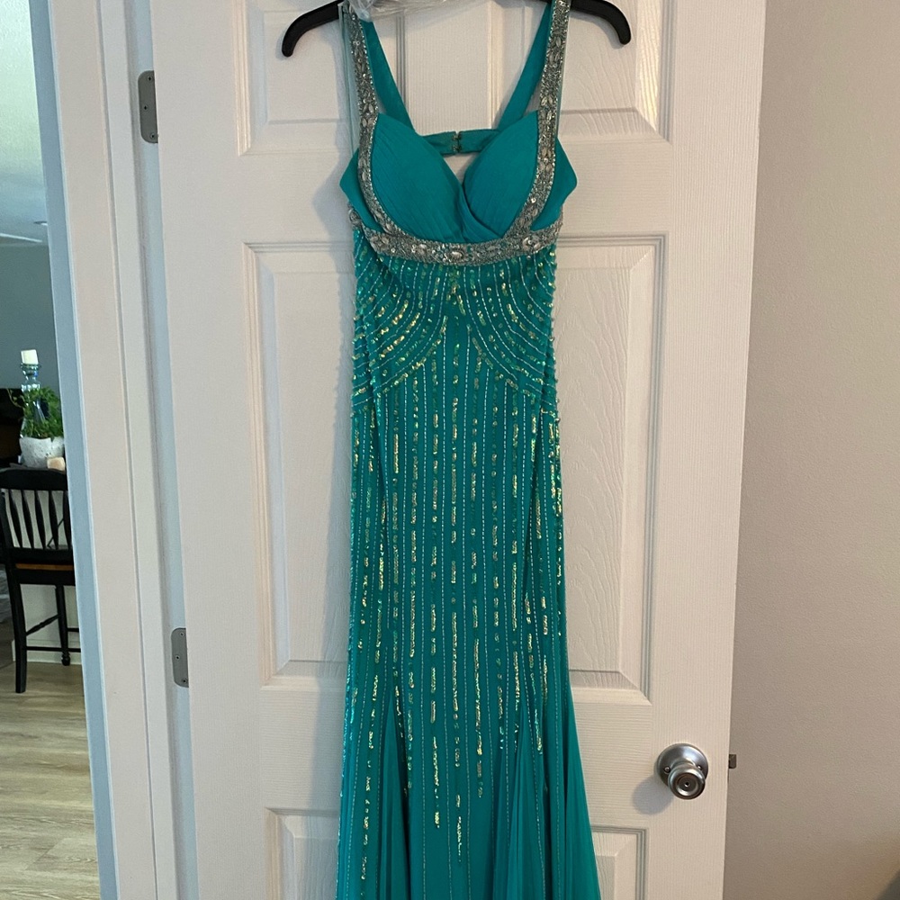 Mermaid Beaded Gown - Gem